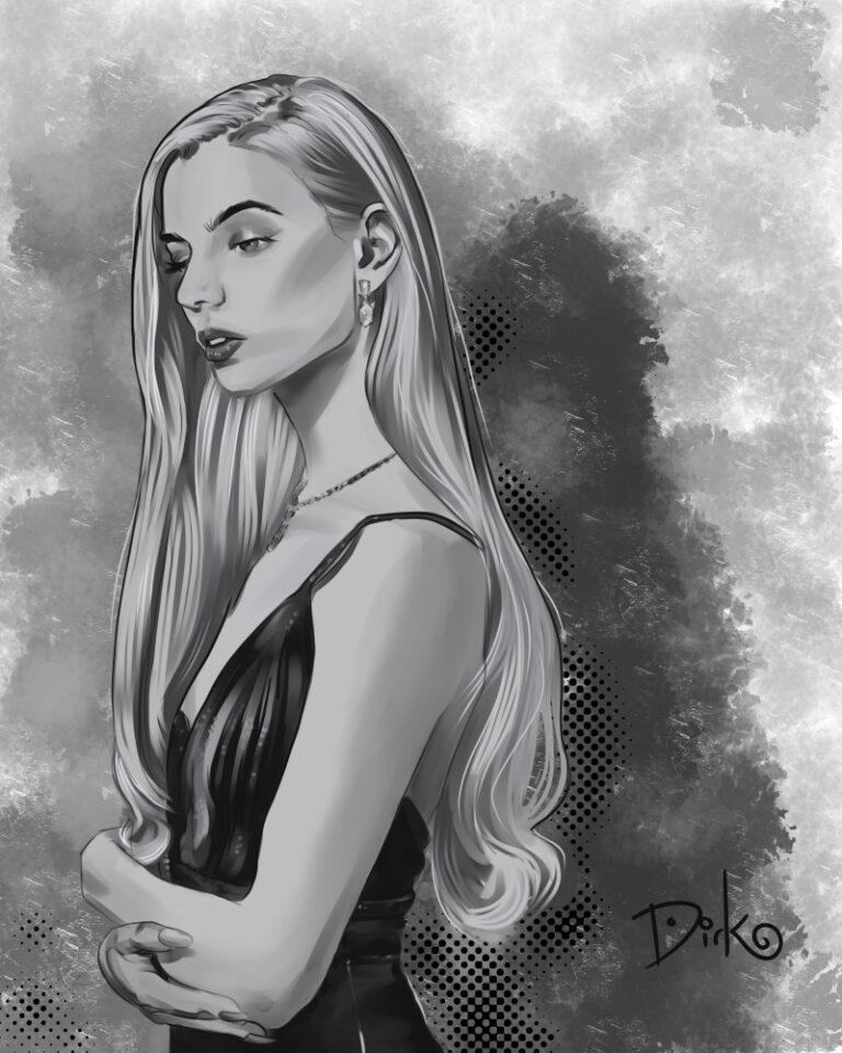 Anya Taylor-Joy Painted Art by Dirk Hooper | Dirk Hooper Fetish ...
